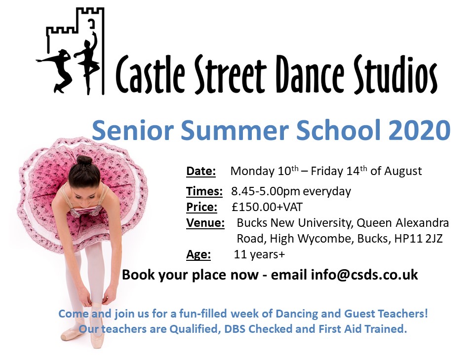 Senior Summer School - Castle Street Dance Studios